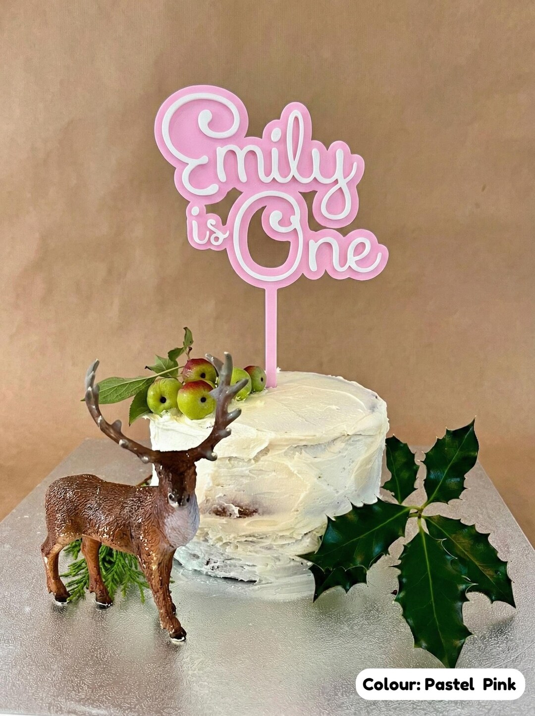 Personalized Name and Age Cake Topper, 3D Printed Birthday Decoration ...