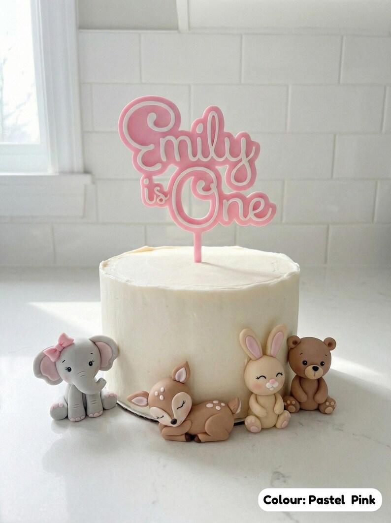 Personalized Name and Age Cake Topper, 3D Printed Birthday Decoration ...