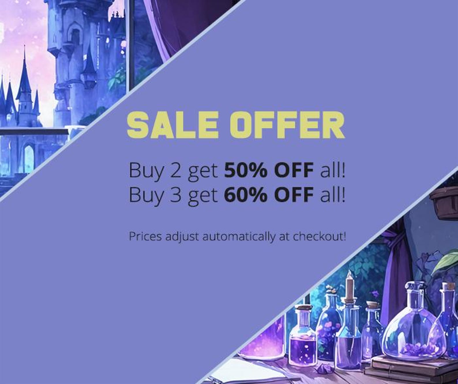 Animated Purple Treehouse Background | Stream Graphics | Vtuber Anime ...