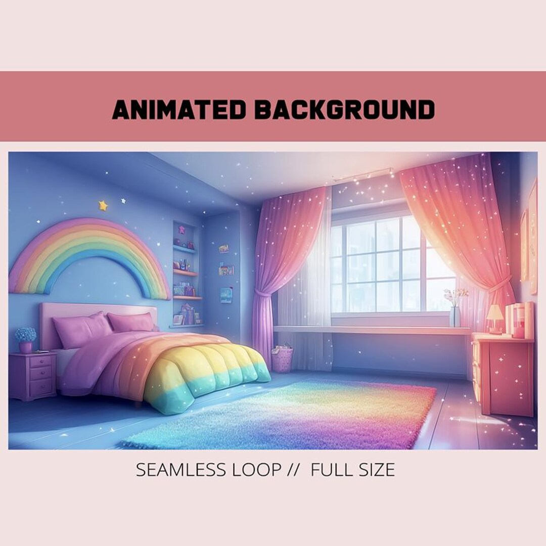 Animated Vtuber Background | Twitch Intro | Vtuber Asset | Cute Kawaii ...