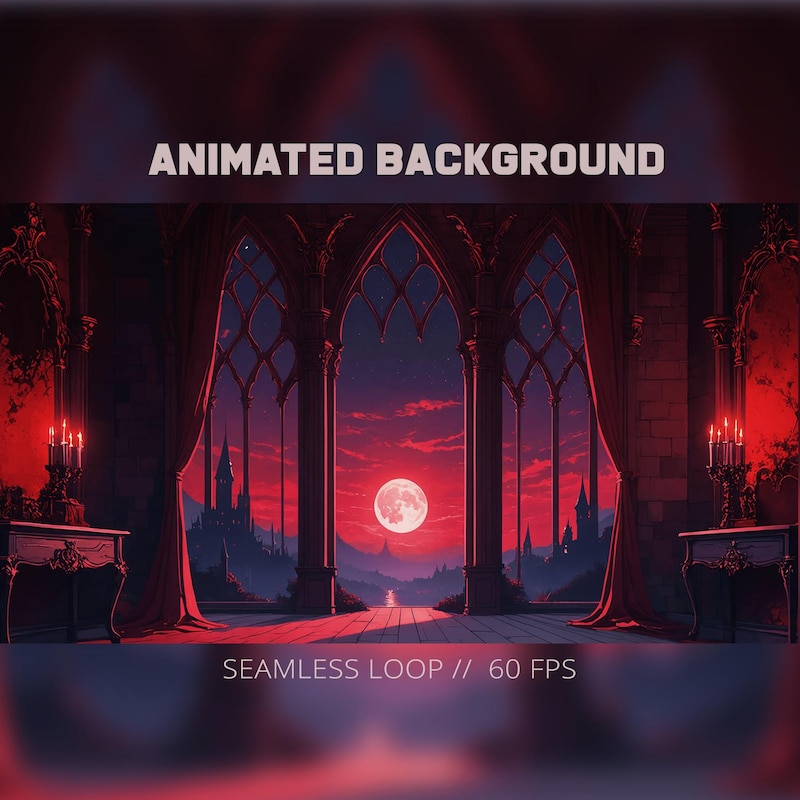 Gothic Animated Background Twitch - Etsy