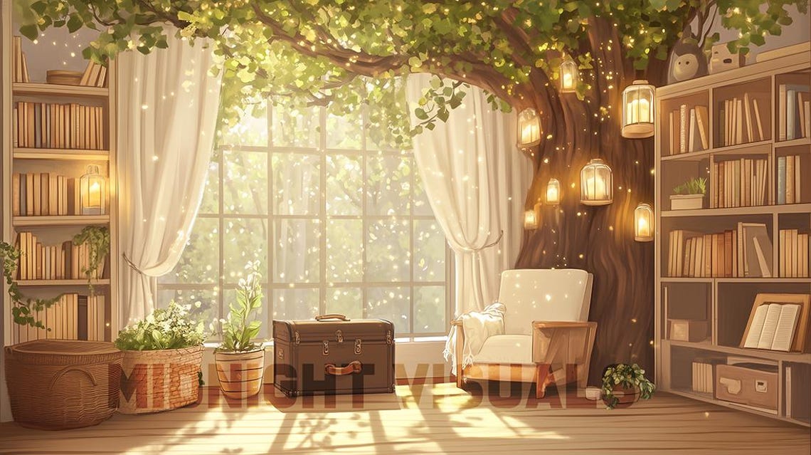 Cozy Treehouse Animated Stream Background | Cottage Twitch Intro ...