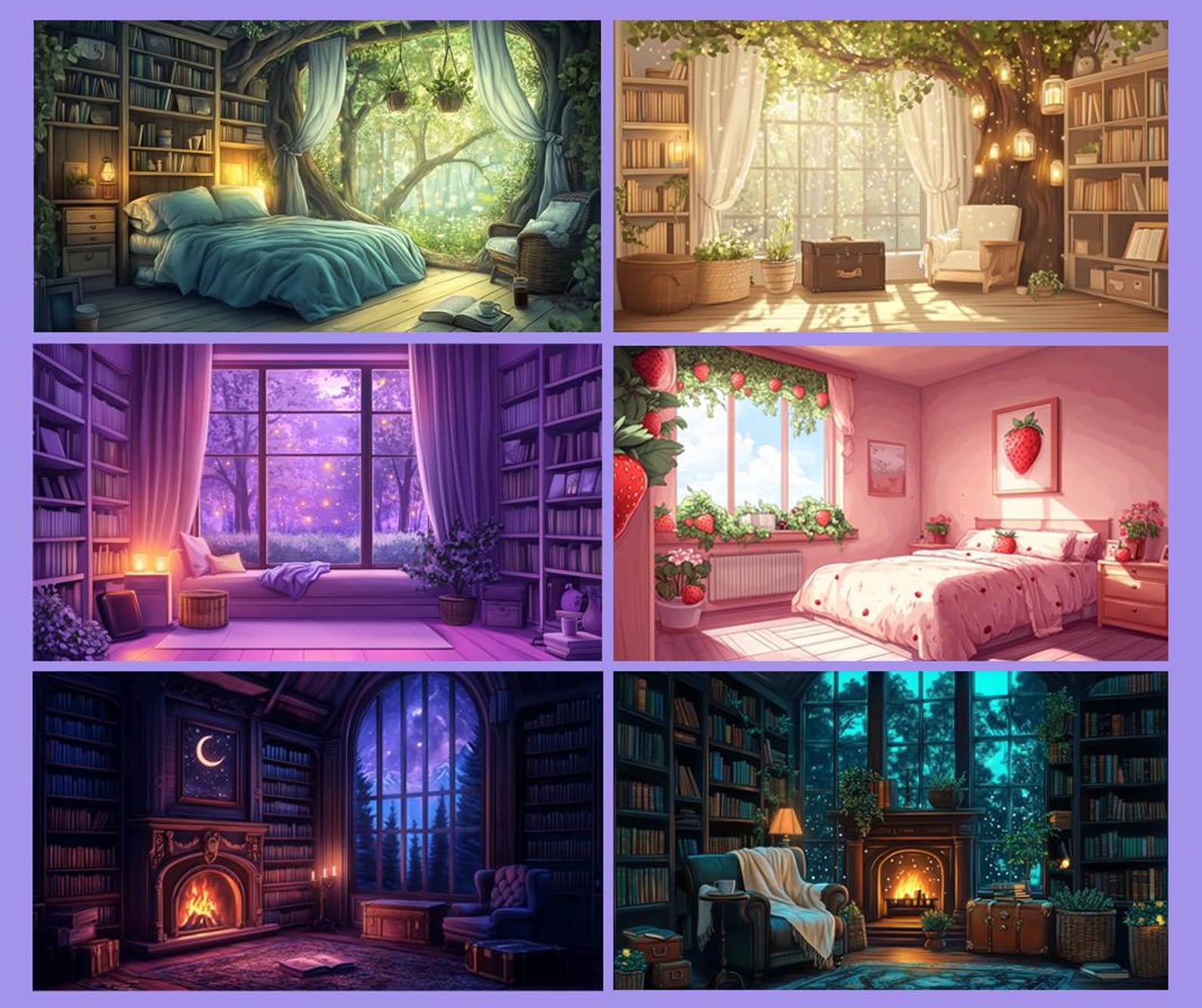 Cozy Treehouse Animated Stream Background | Cottage Twitch Intro ...