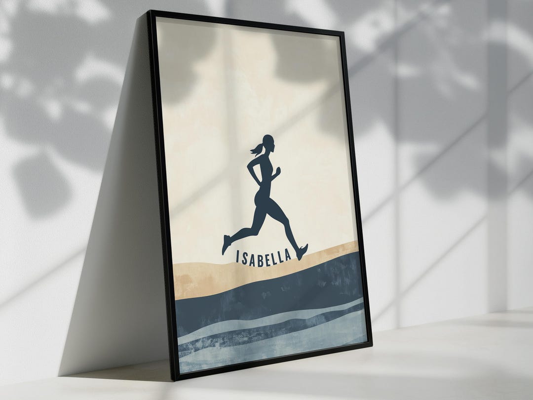 Personalized Female Runner Birthday Gift - Unique Marathon Runner ...