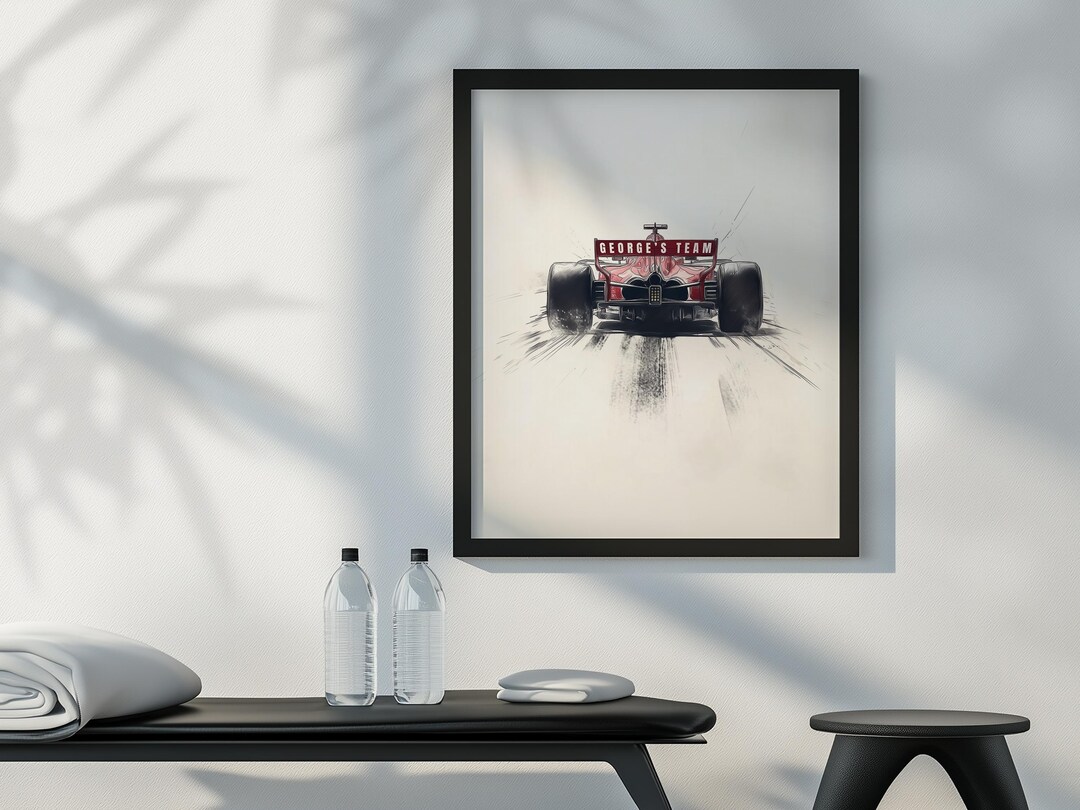 Personalized Custom Racing Print - F1 Wall Decor Poster, Best Gifts for ...