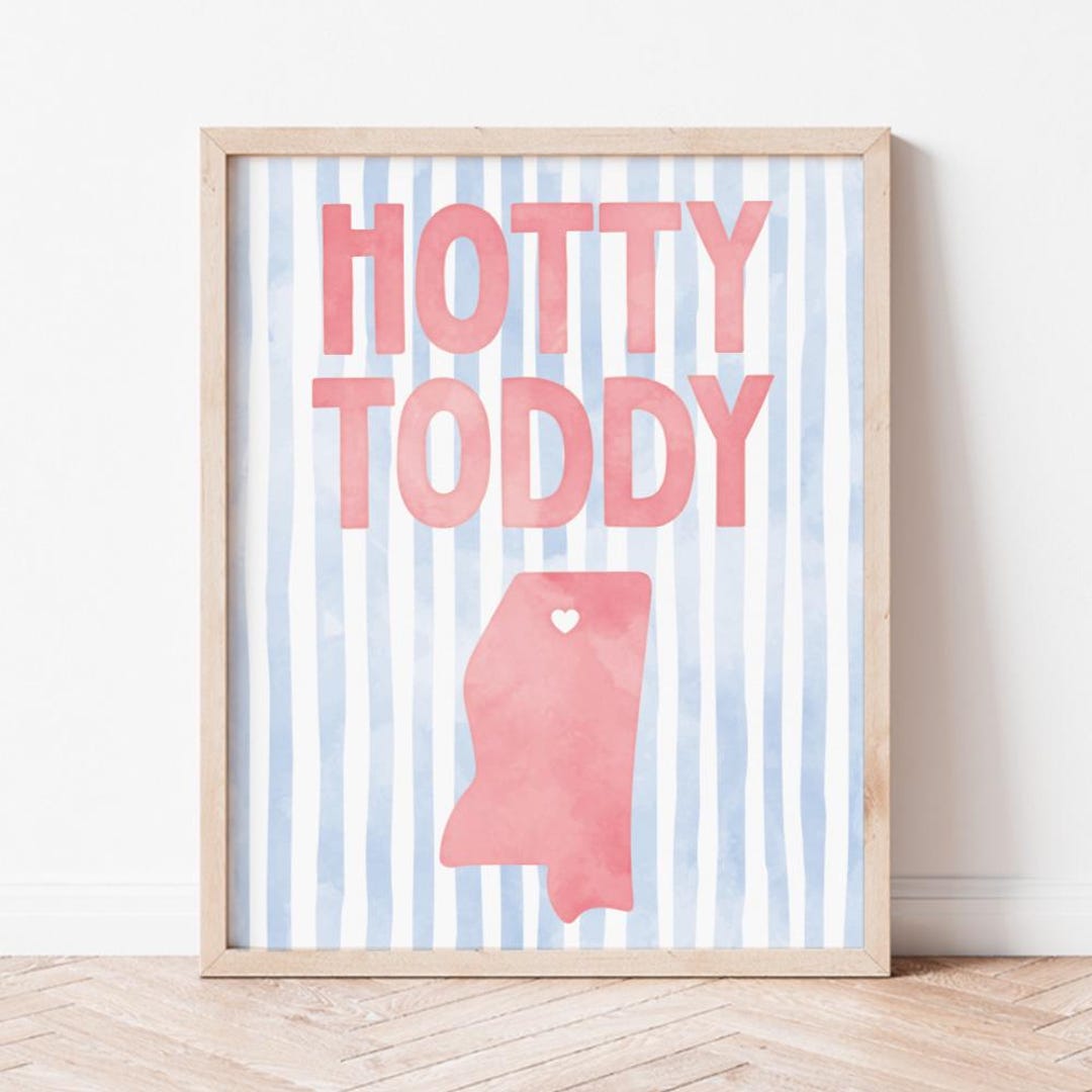 Hotty Toddy Poster · Ole Miss Wall Art - Etsy