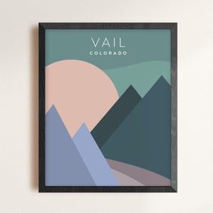 Vail, Colorado Minimalist Art - Etsy