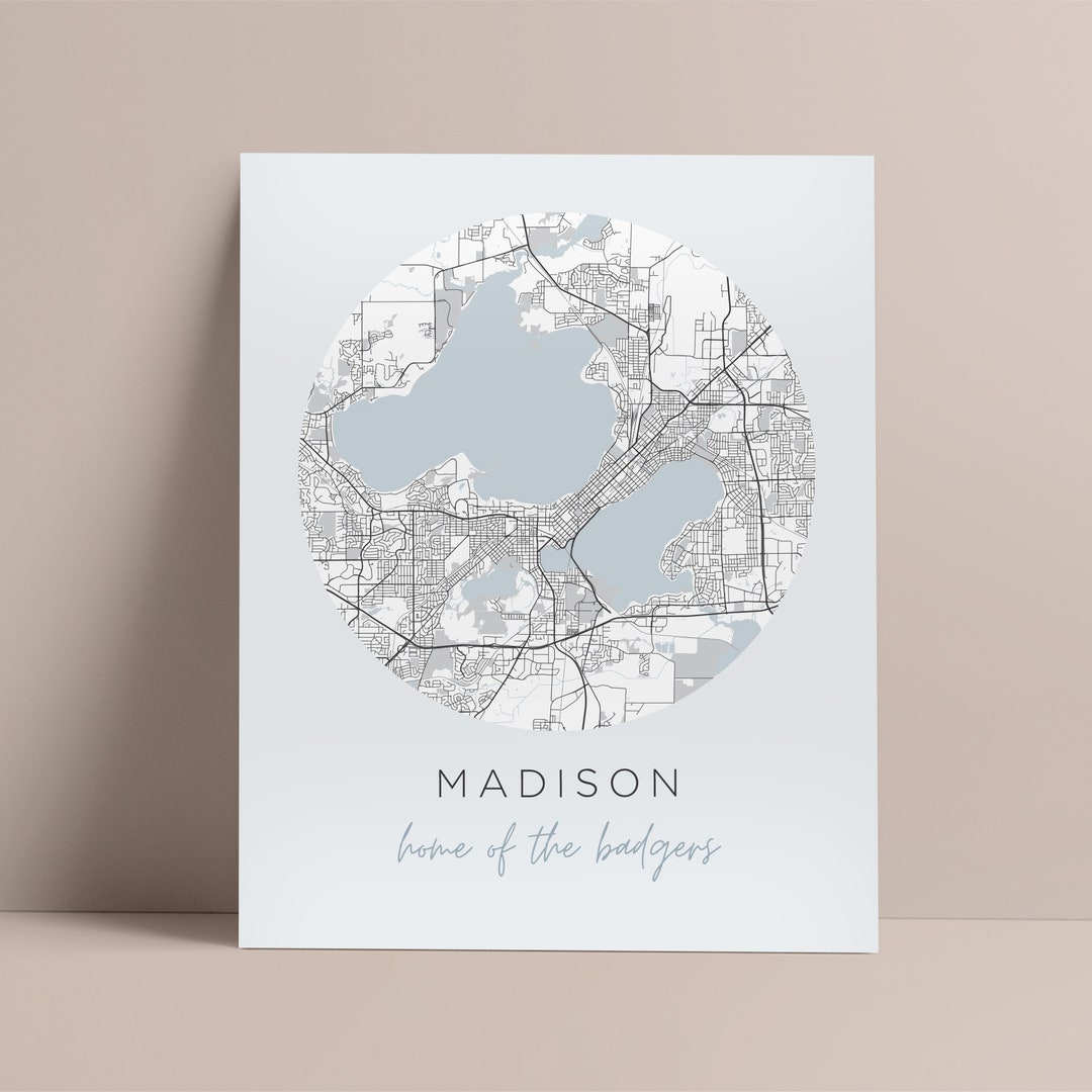 Madison Map Print - Etsy