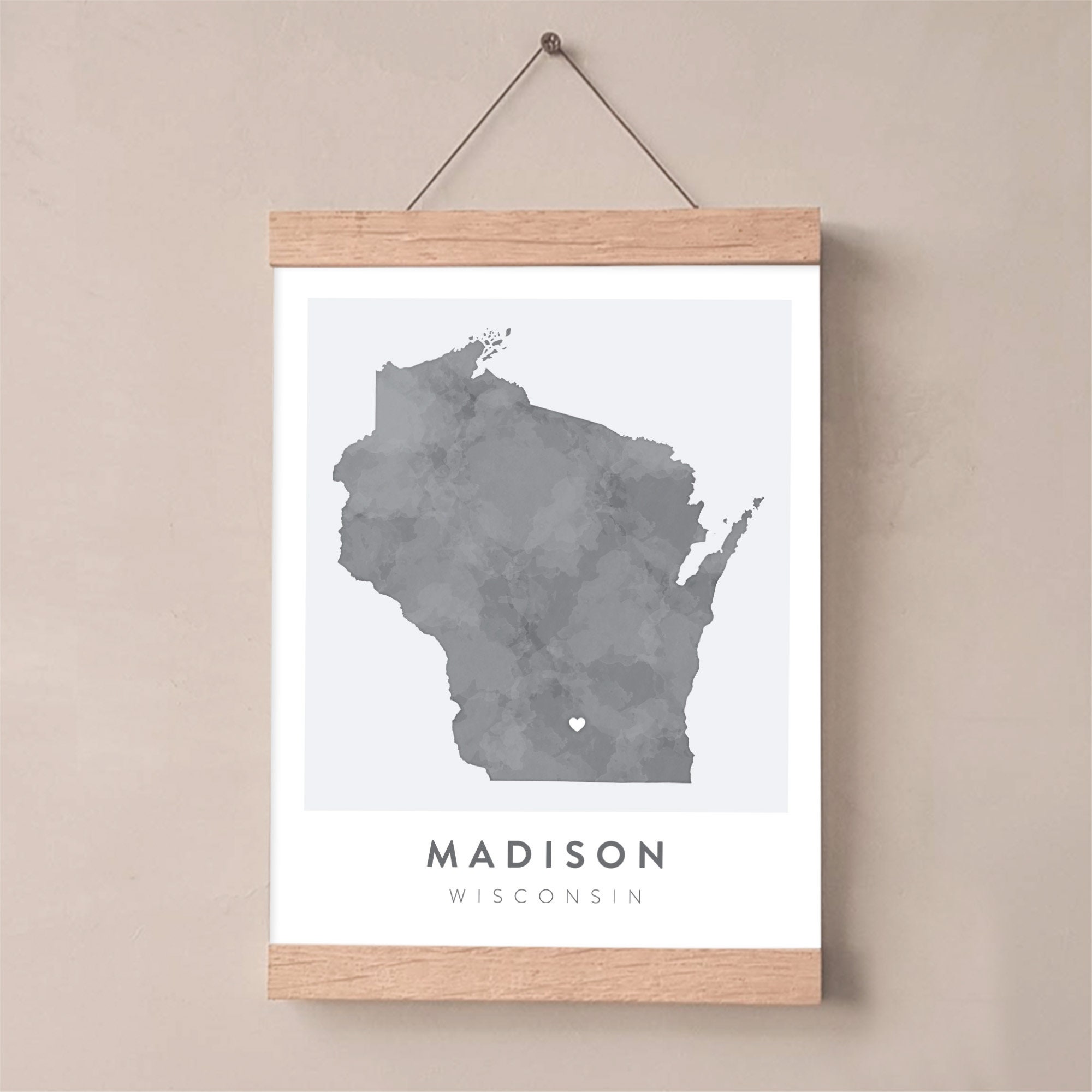 Madison, Wisconsin Map Poster - Etsy