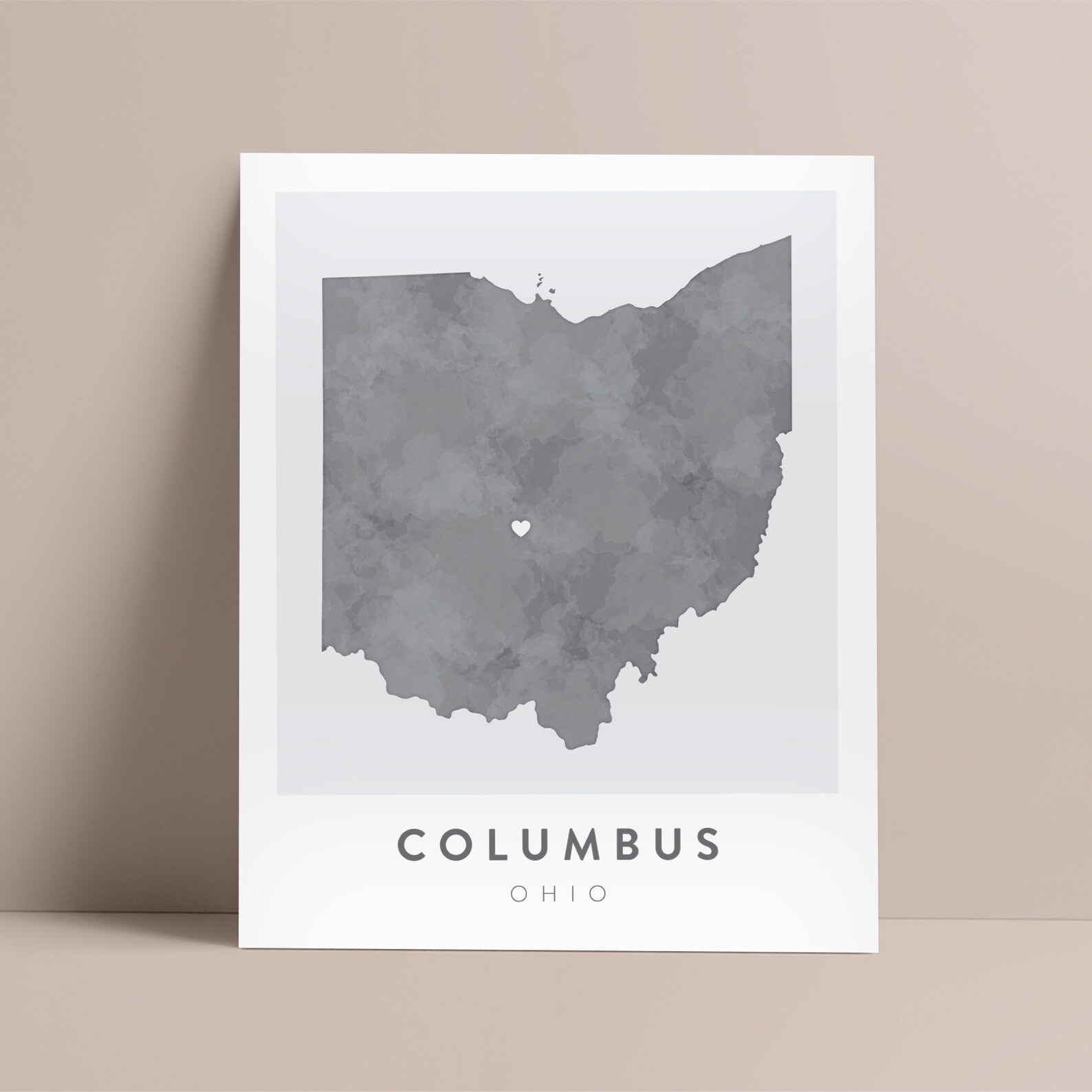 Columbus, Ohio Map Poster - Etsy