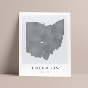 Columbus, Ohio Map Poster - Etsy