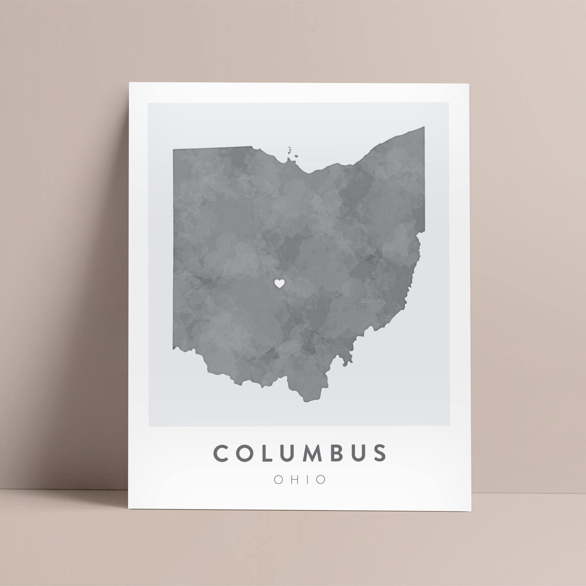 Columbus, Ohio Map Poster - Etsy