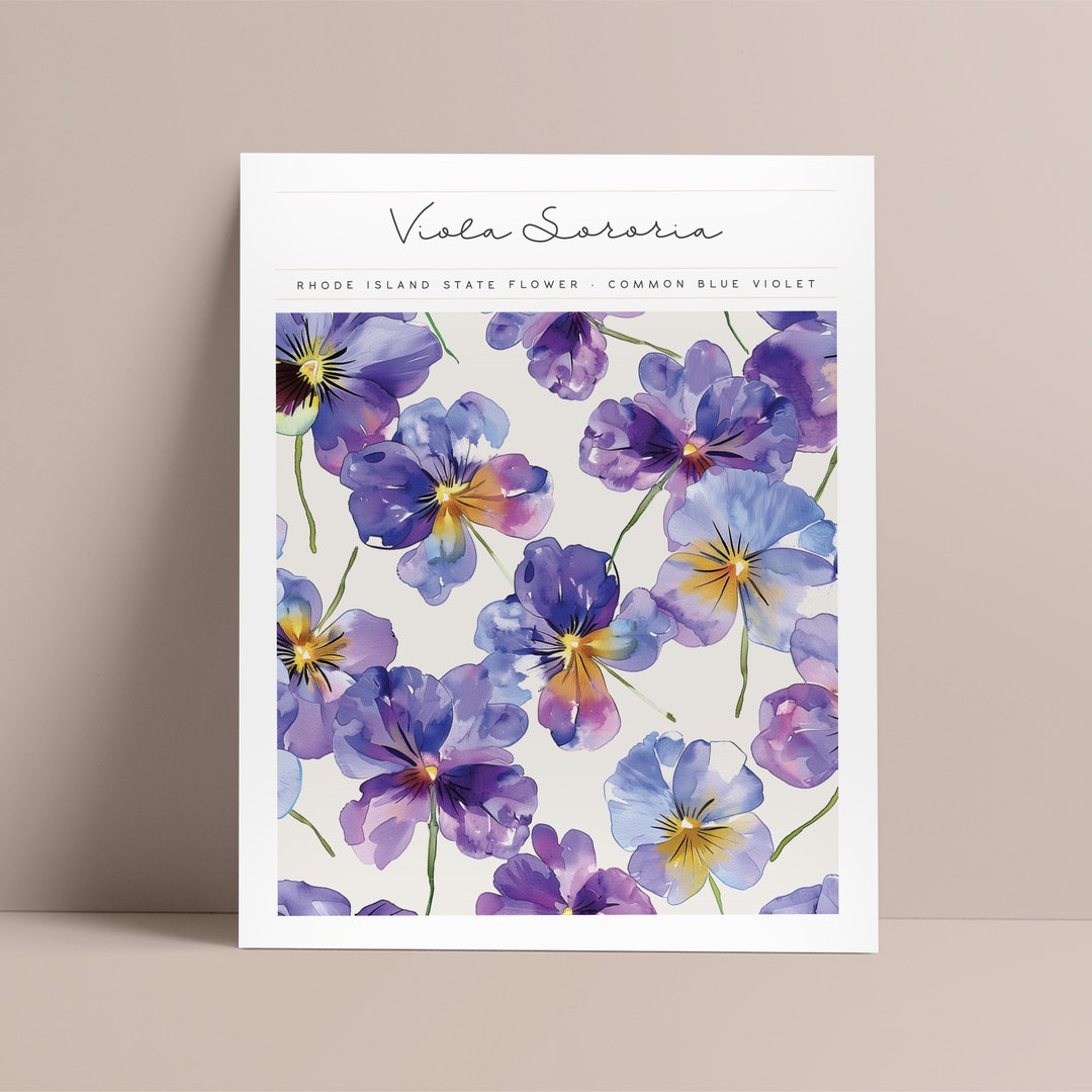 Rhode Island State Flower Art - Etsy