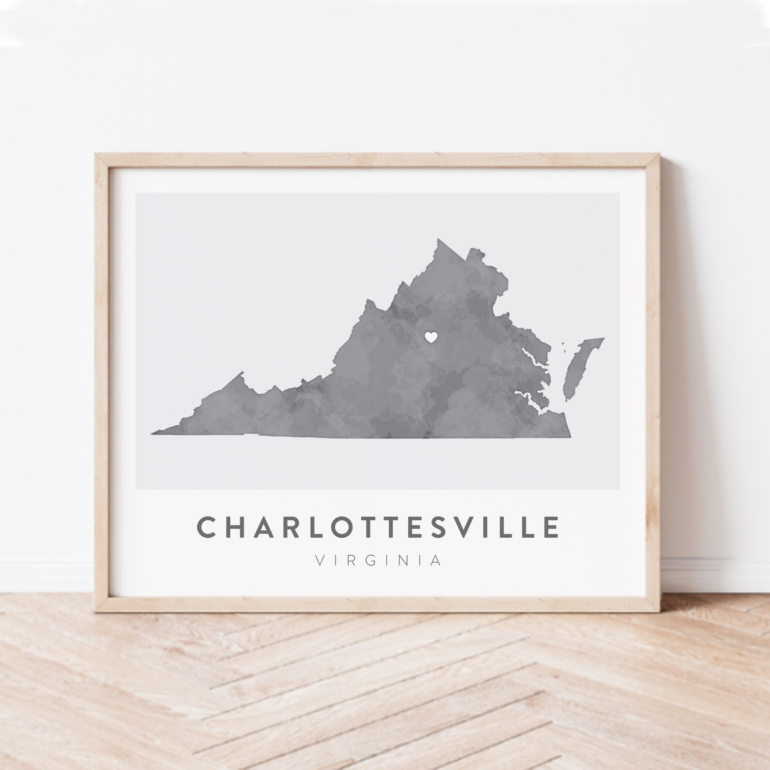 Charlottesville, Virginia Map Poster - Etsy