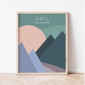 Vail, Colorado Minimalist Art - Etsy