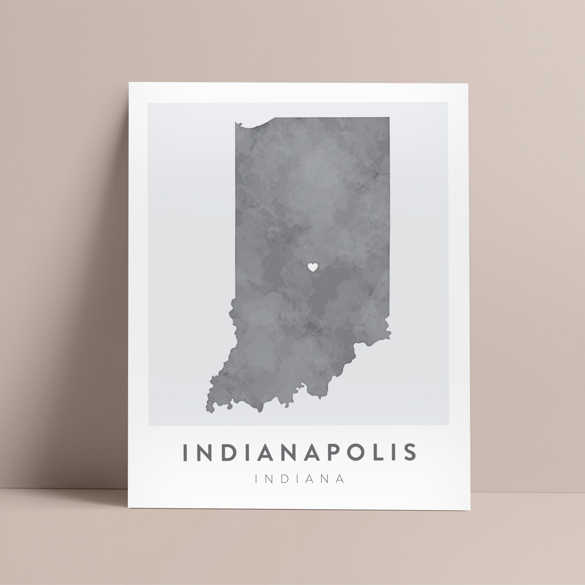 Indianapolis, Indiana Map Poster - Etsy