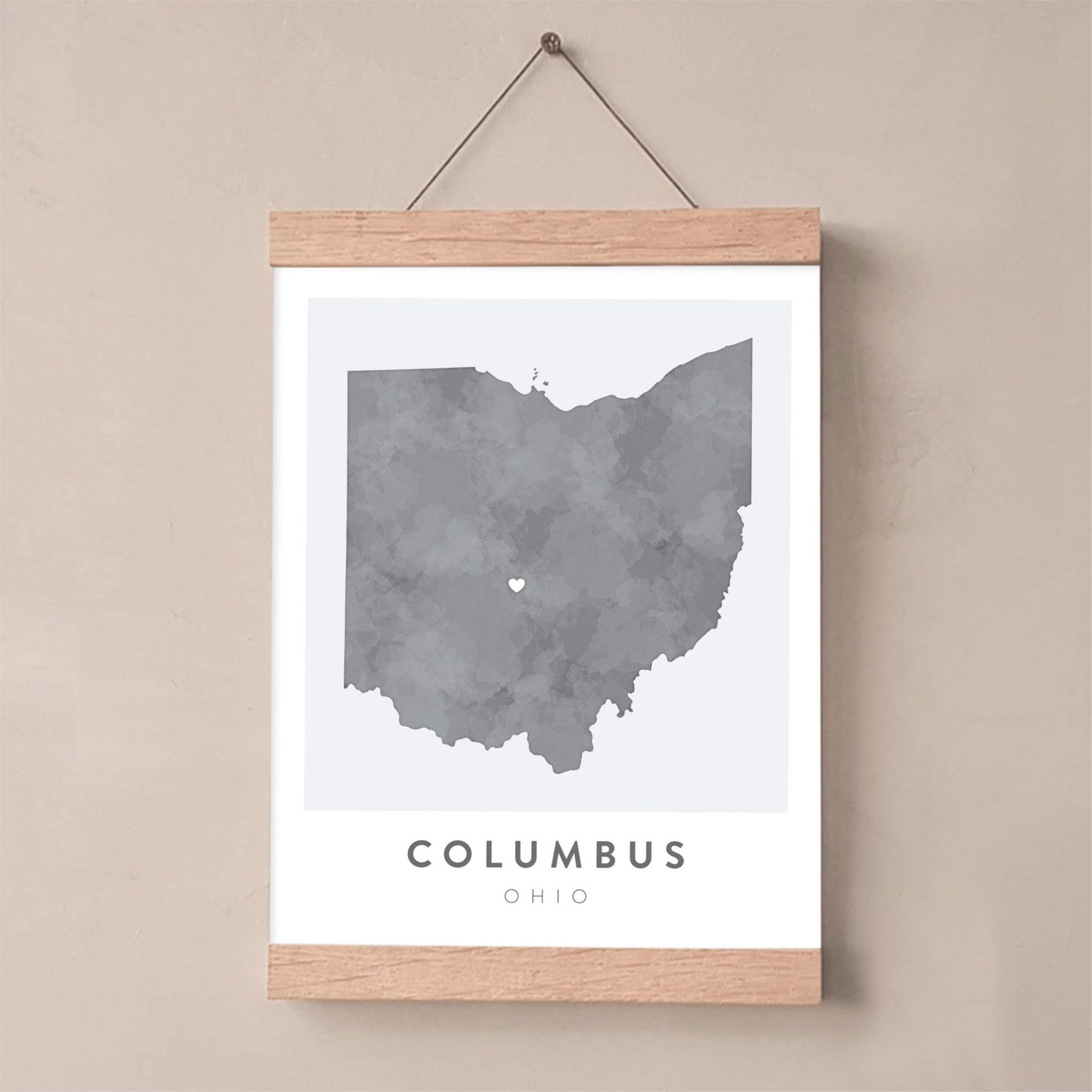 Columbus, Ohio Map Poster - Etsy