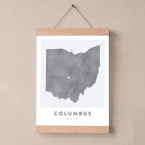 Columbus, Ohio Map Poster - Etsy