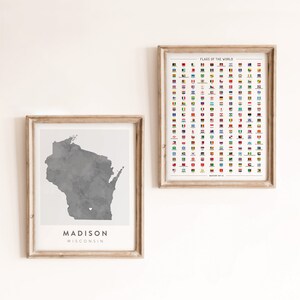Madison, Wisconsin Map Poster - Etsy