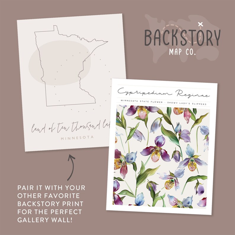 Minnesota State Flower Art - Etsy