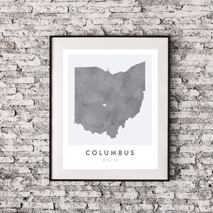 Columbus, Ohio Map Poster - Etsy