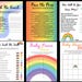 Rainbow Themed Baby Shower Games, Signs and Raffles, Rainbow Baby ...