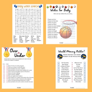 Sports Themed Games, Signs and Raffles, Basketball, Baseball, Football ...
