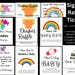 Rainbow Themed Baby Shower Games, Signs and Raffles, Rainbow Baby ...