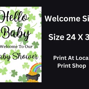A Little Lucky Charm on the Way Themed Baby Shower Games,signs and ...
