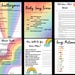 Rainbow Themed Baby Shower Games, Signs and Raffles, Rainbow Baby ...