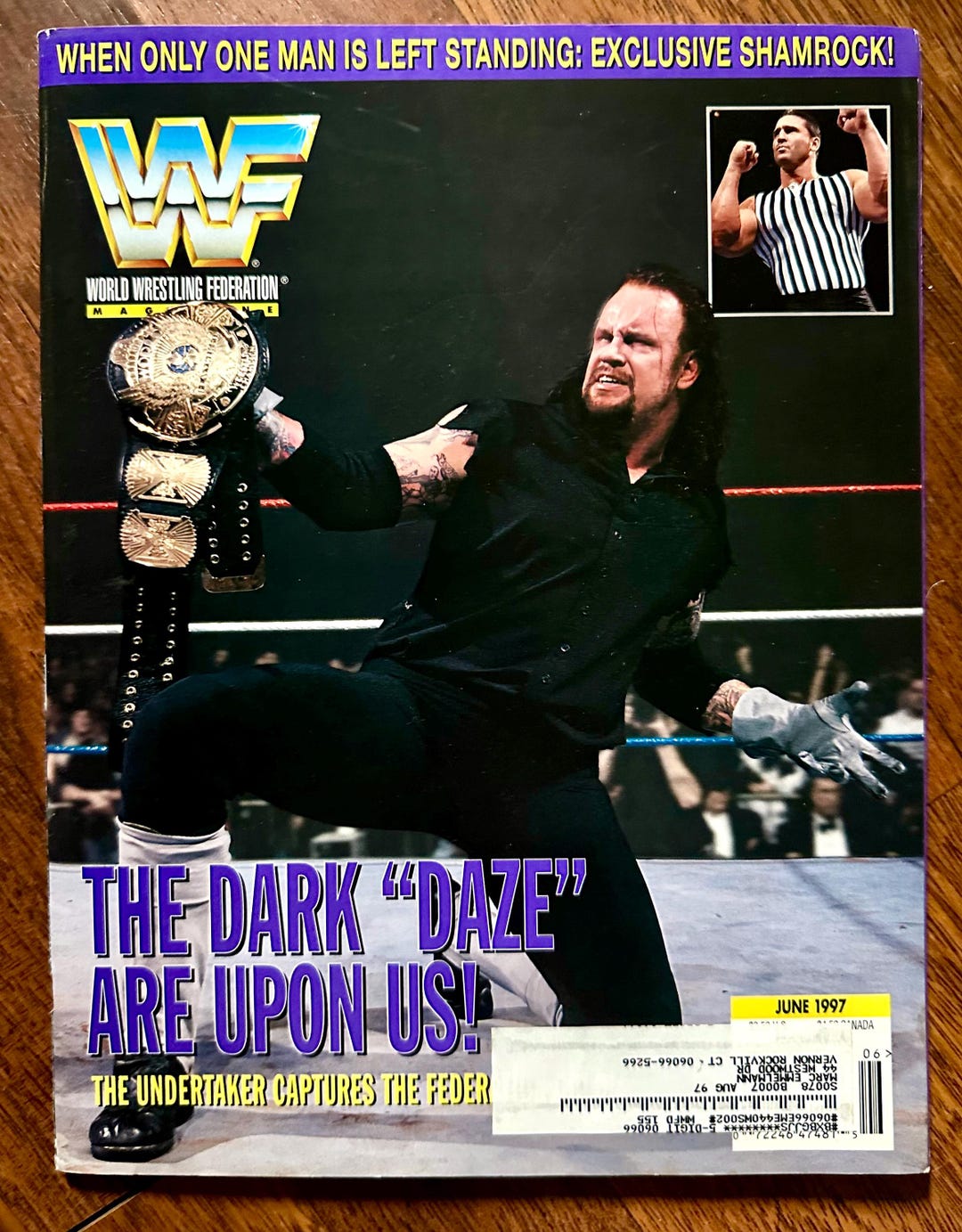 Undertaker WWF Magazine June 1997: Vintage Wrestling Mag + Bonus Cards ...