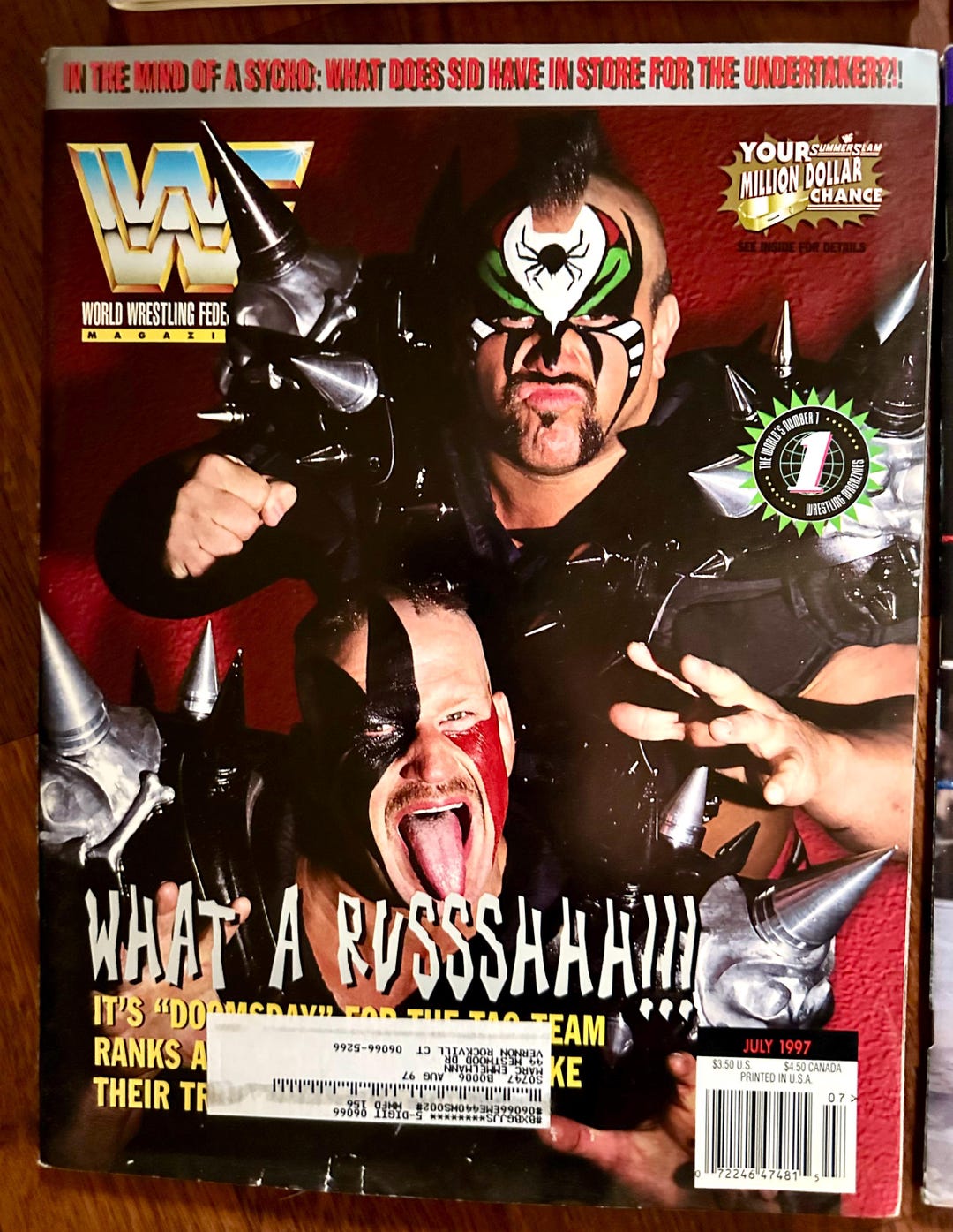 Legion of Doom WWF Magazine - July 1997 Vintage Wrestling Mag - Etsy