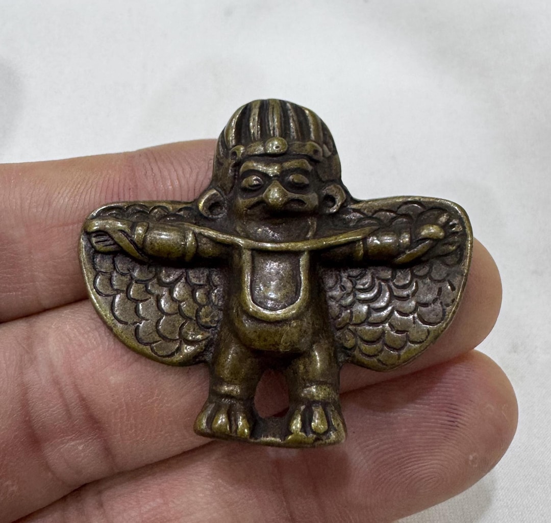 Copper Tibetan Garuda Amulet Pendant: Vajrayana Protector Talisman - Etsy