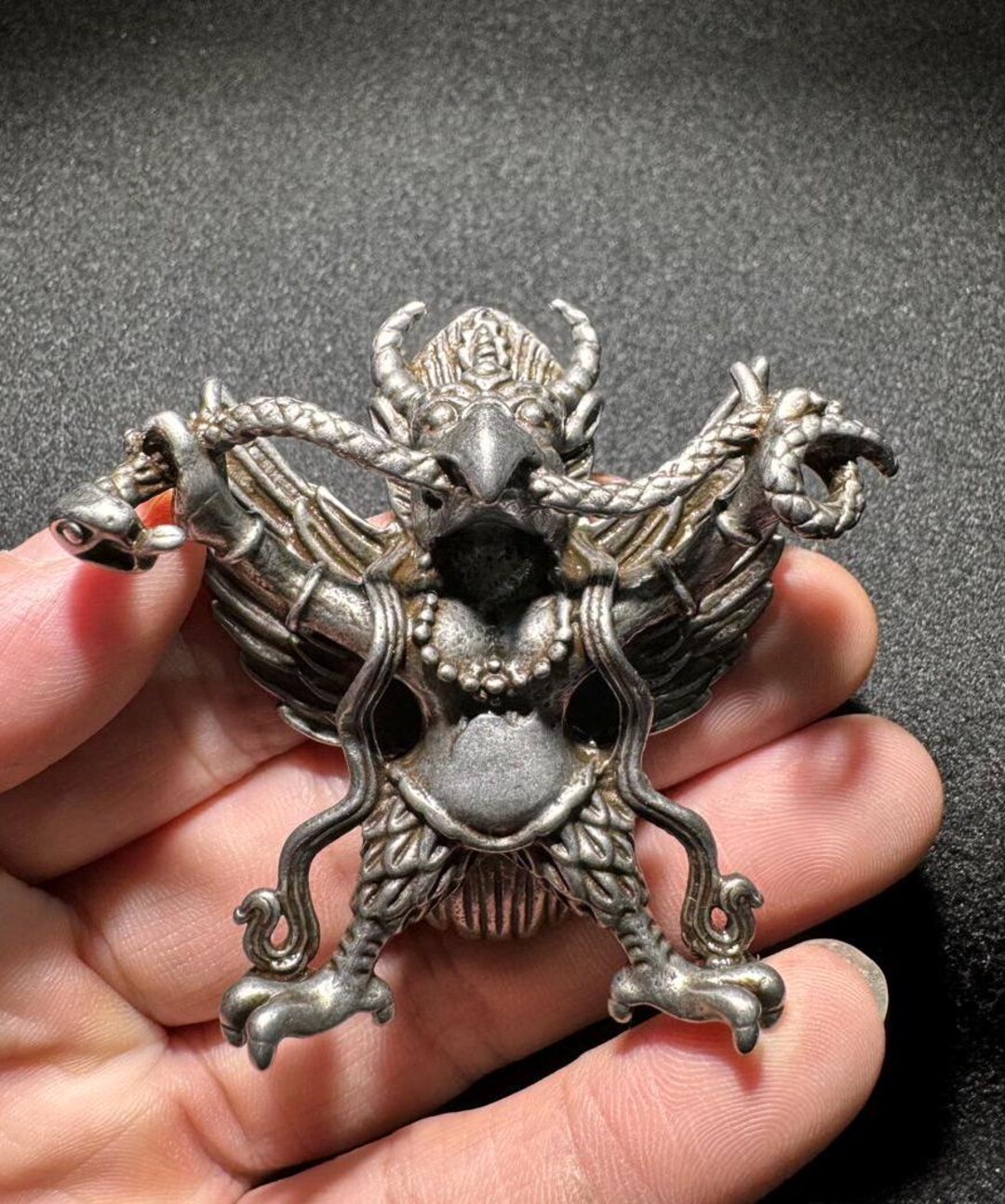 Tiantie Catarinite Nepalese Iron Garuda Buddha，roc Bird Buddha Pendant ...