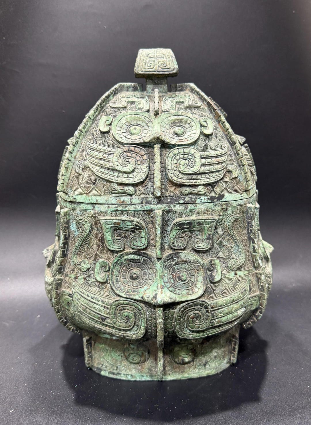 Antique Chinese Bronze Owl Lei Vessel - Archaic Wine Container - Etsy