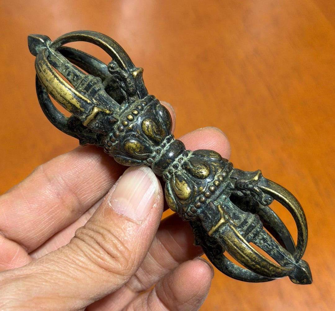 Vintage Bronze Vajra Dorje: Tibetan Buddhist Ritual Tool - Etsy