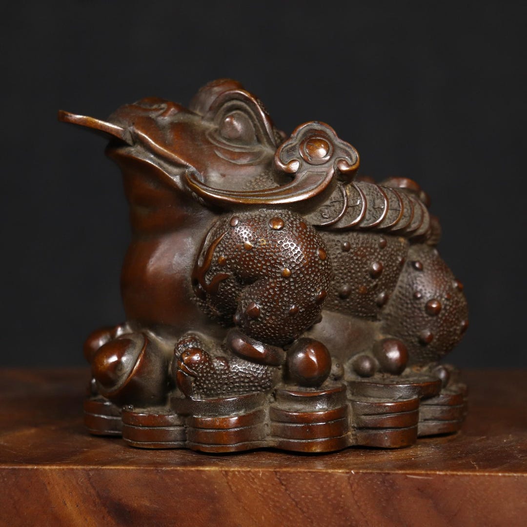 Chinese Ancient Pure Copper Greyhound Statue Dog - Etsy