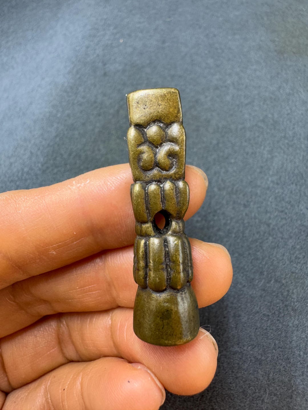 Antique Tibetan Copper Vajrayana Ritual Item, Vajra Scepter Demon ...