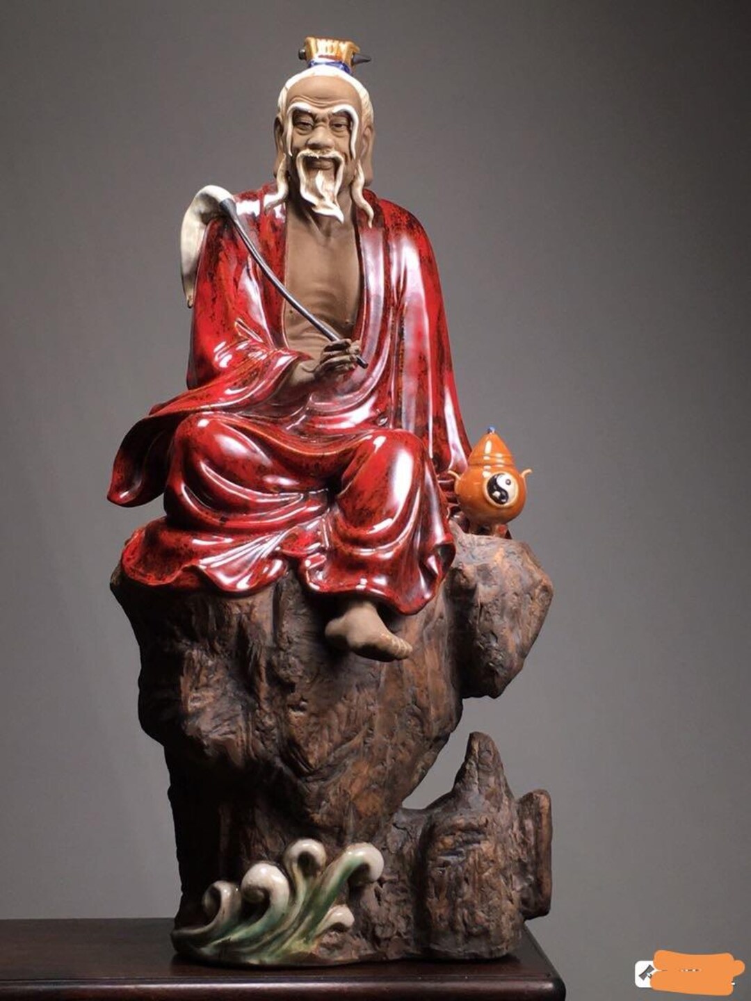 China Antique Shiwan Porcelain Statue Taishang Laojun (太上老君) Represents ...