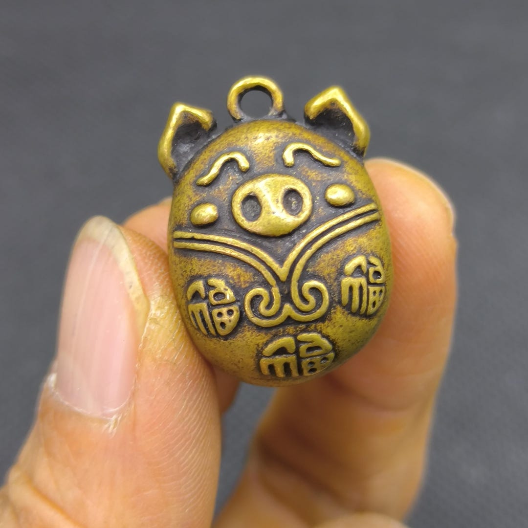 Antique Tibetan Copper Pig Amulet Bell: Exorcism Listening Bell - Etsy