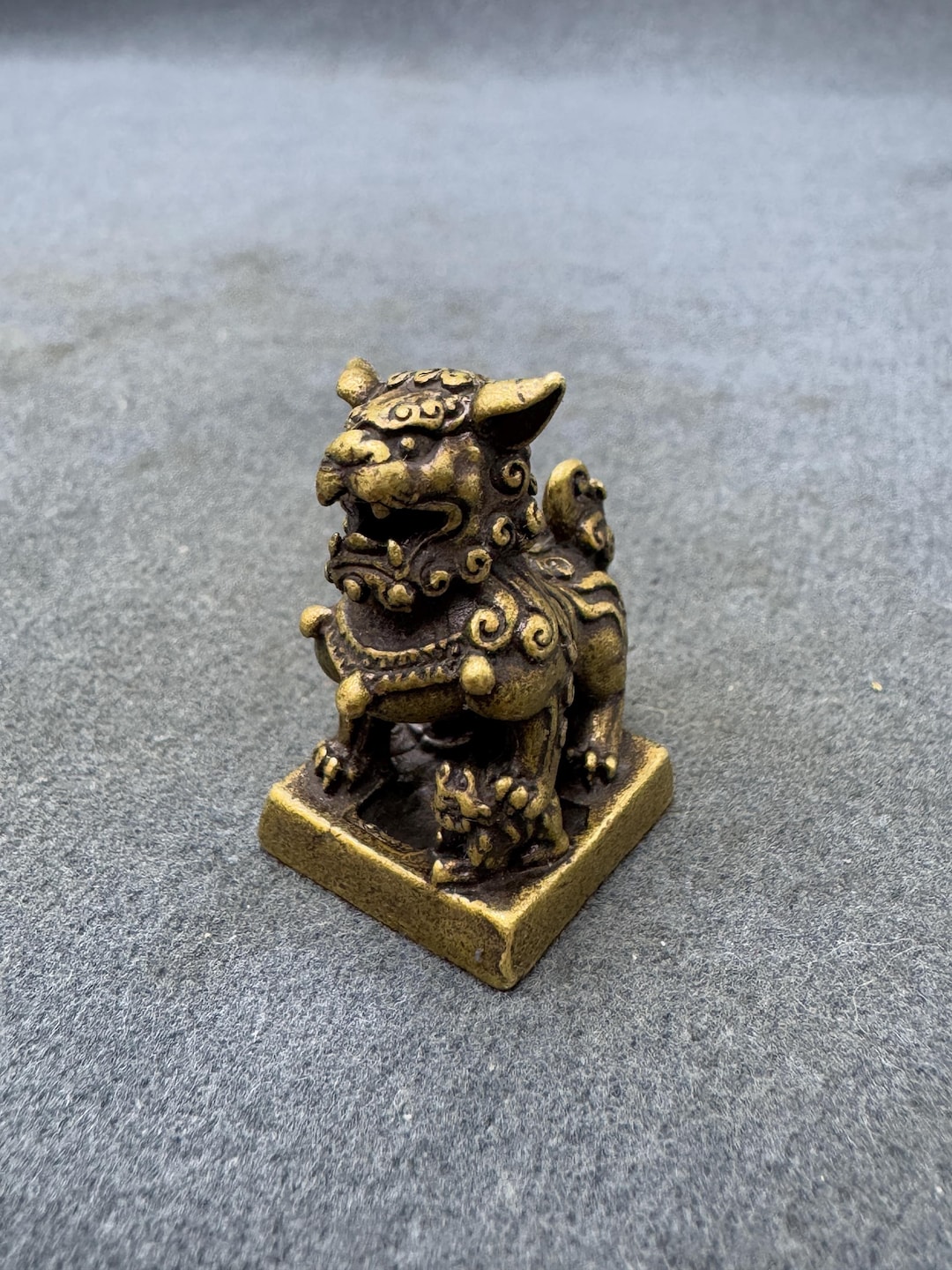 Chinese Bronze Talisman Beast Statue Collection Artwork - Etsy