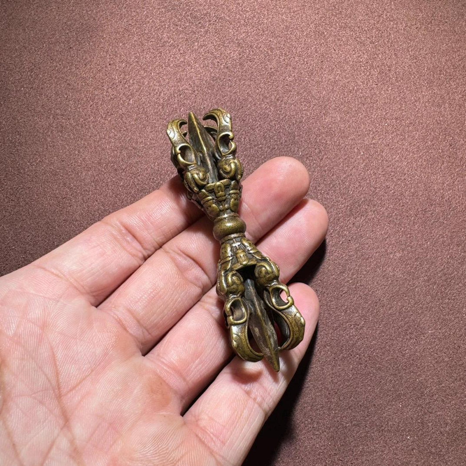 Tibetan Buddhism Copper Vajra Dorje Phurpa Exorcism Faqi - Etsy