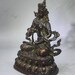 Chinese Buddhism Copper Lotus Base Holder Box Goddess Buddha Statue - Etsy