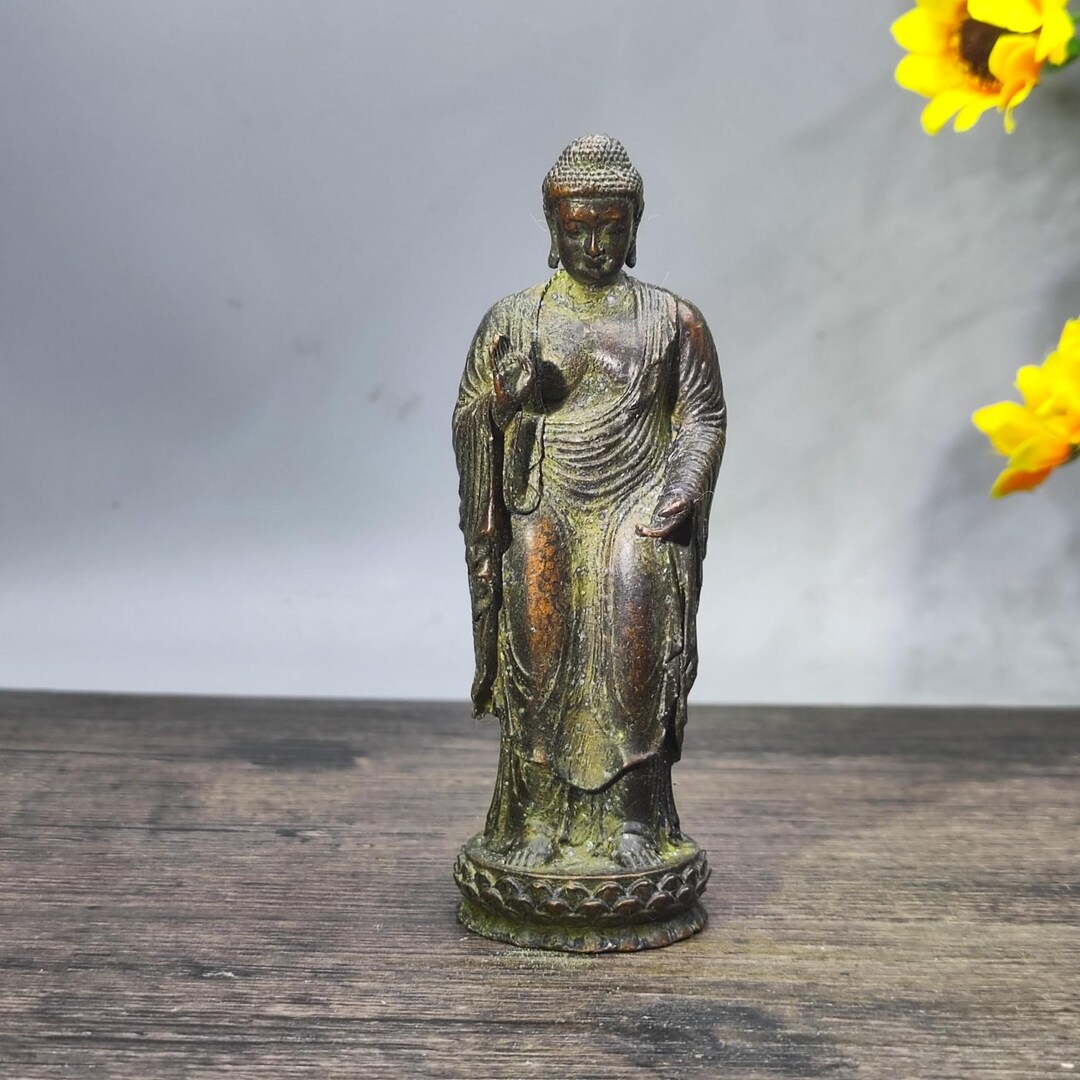 Chinese Copper Buddhism Shakyamuni Amitabha Buddha Sculpture - Etsy