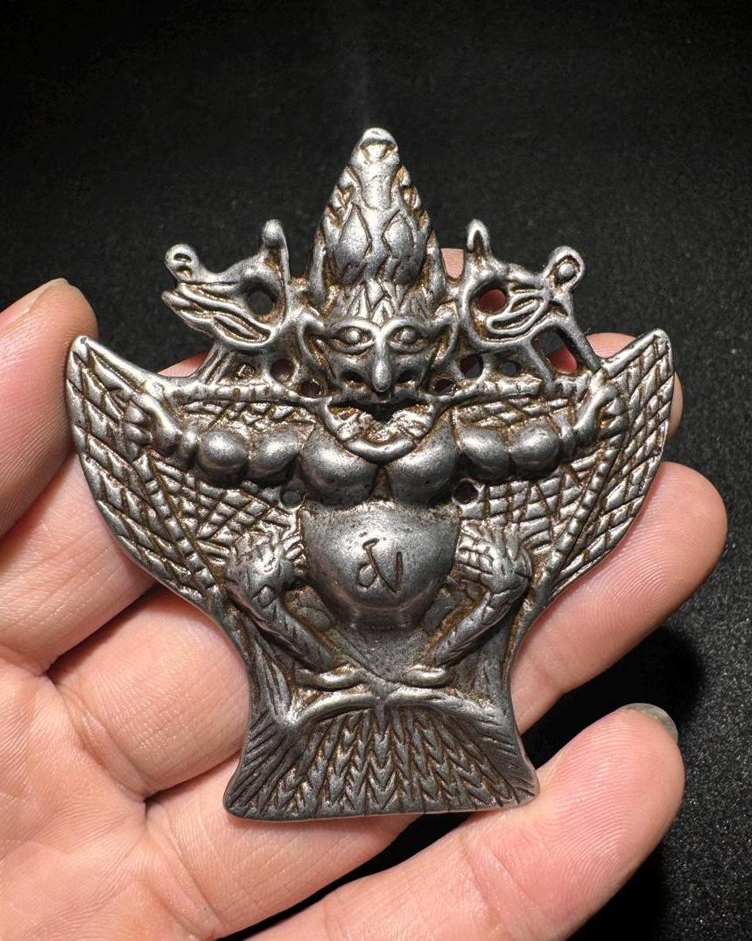 Tiantie Copper Garuda Buddha Amulet: Travel Safe Talisman - Etsy