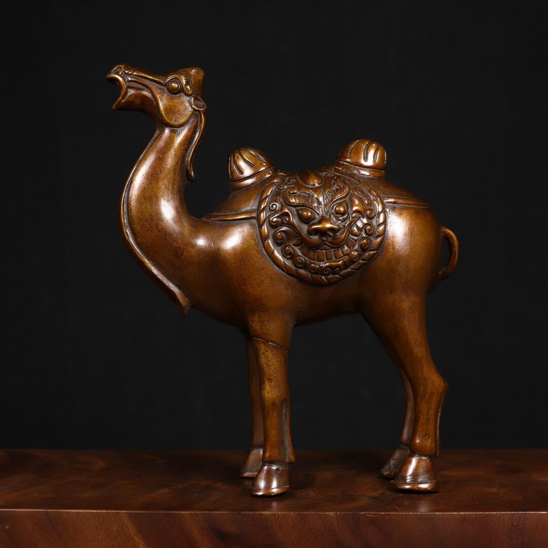 Chinese Antique Pure Copper Camel Statue the Camel Symbolizes ...