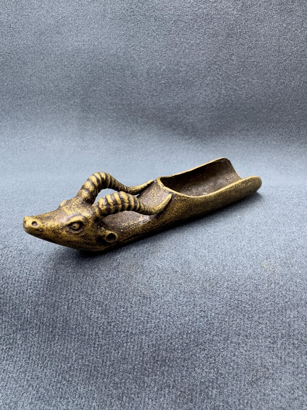 Chinese Collection Copper Sheep Head Shaped Coffee Scoop Tea Scoop ...