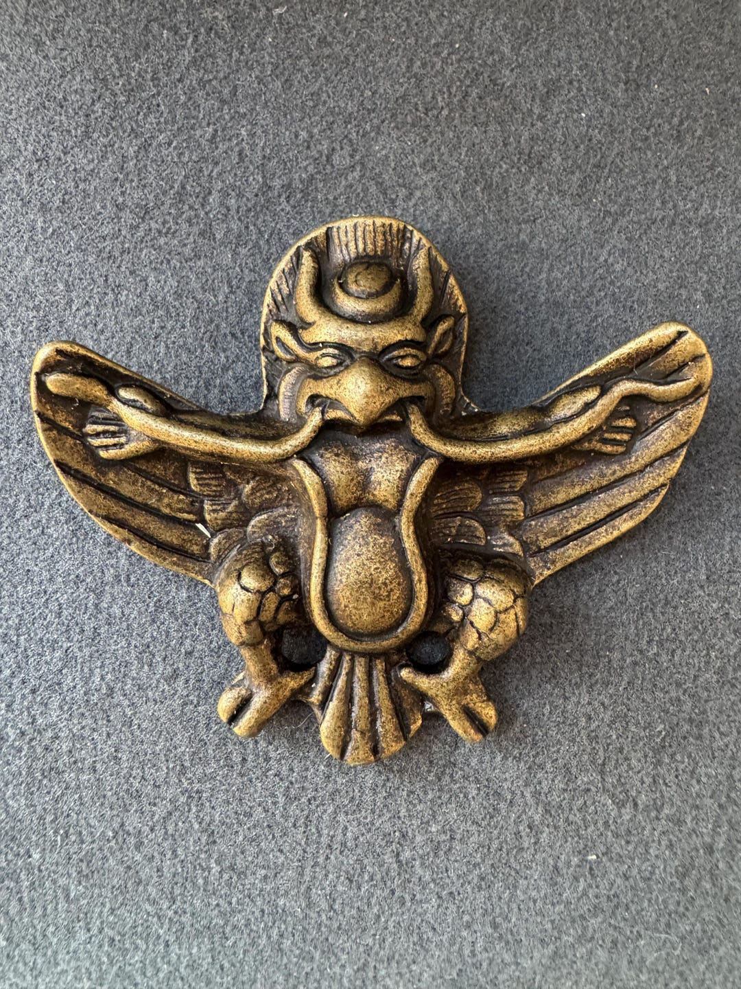 Tibetan Copper Garuda Amulet: Winged Buddhist Tantra Statue Pendant - Etsy