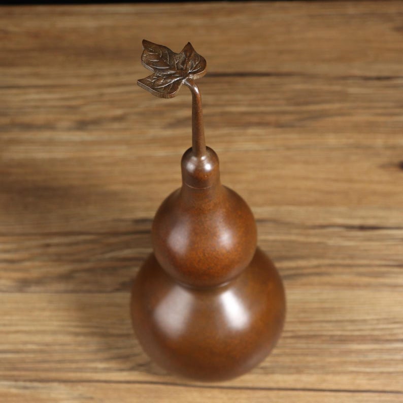 Brass Feng Shui Gourds: Bagua Yin Yang Symbol - Good Luck Decor - Etsy
