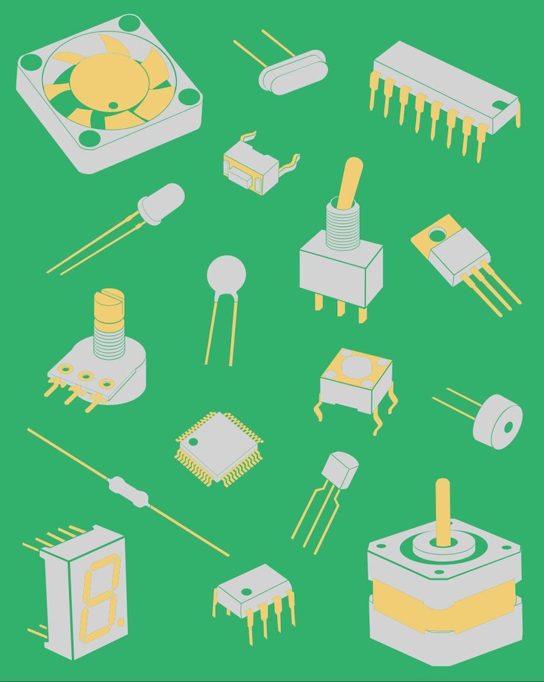 Electronic Components SVG Pack - Etsy